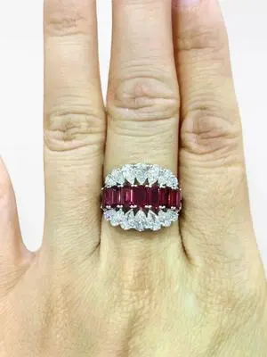 HYT JEWELRY Ruby And Diamond Ring
