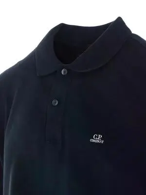 C.P. COMPANY Logo-patch Piqué Polo Shirt