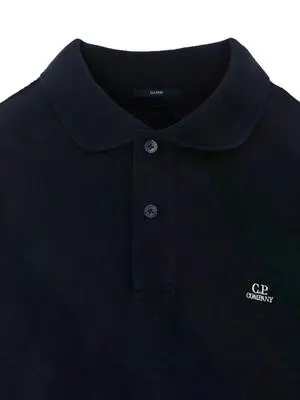C.P. COMPANY Logo-patch Piqué Polo Shirt