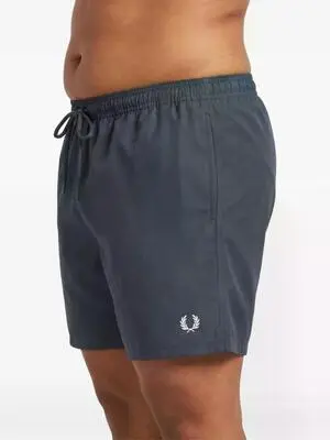 Fred Perry Laurel Wreath Embroidered Drawstring Swim Shorts