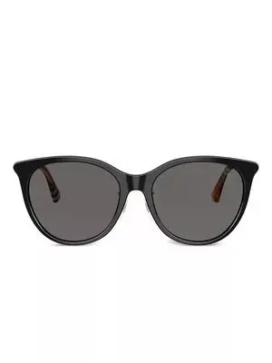 Burberry Check-pattern Sunglasses - Black