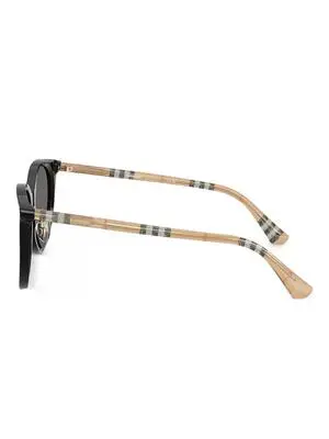 Burberry Check-pattern Sunglasses - Black