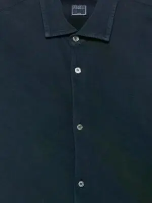 Fedeli Long-sleeve Shirt - Blue