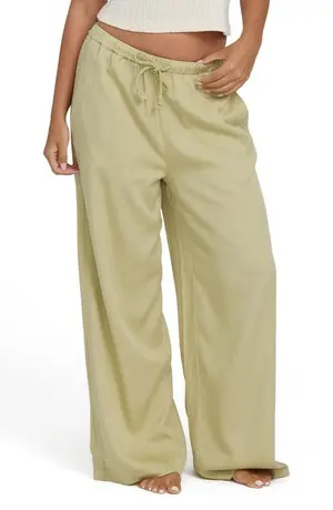 BILLABONG Drawstring Wide Leg Pants