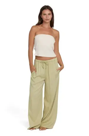 BILLABONG Drawstring Wide Leg Pants