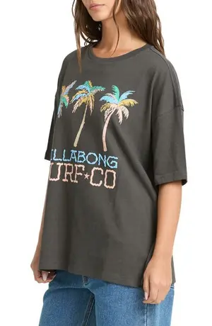 BILLABONG Found In Paradise Oversized Graphic T-shirt