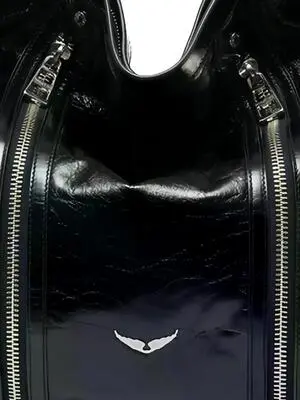 Zadig&Voltaire Patent Leather Shoulder Bag - Black
