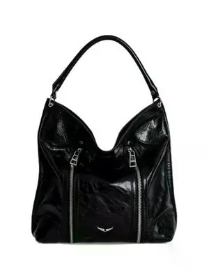 Zadig&Voltaire Patent Leather Shoulder Bag - Black