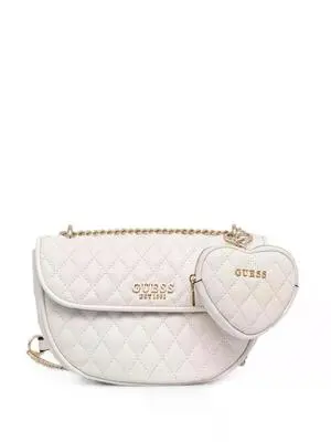Guess Atabey Logo-detail Crossbody Bag - Neutrals
