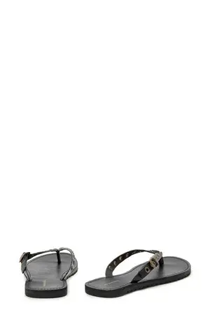 ALLSAINTS Sydney Eyelet Flip Flop - Black