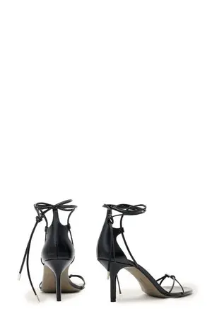 ALLSAINTS Ali Ankle Wrap Sandal - Black