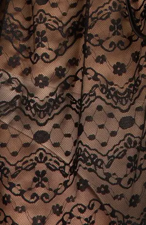 KILO BRAVA Embroidered Sheer Mesh Robe