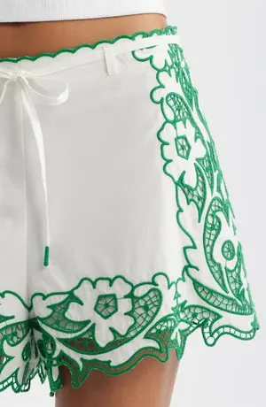 Love The Label Trinity Embroidered Shorts