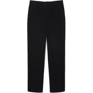 Lacoste Flat Front Cotton Stretch Twill Chinos - Black
