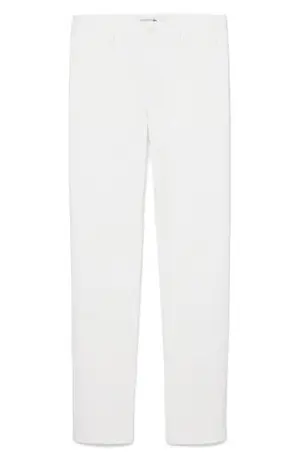 Lacoste Flat Front Cotton Stretch Twill Chinos - Flour