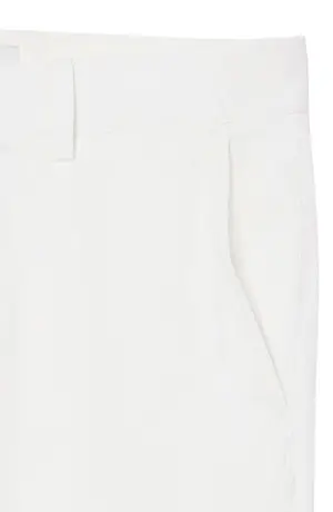 Lacoste Flat Front Cotton Stretch Twill Chinos - Flour