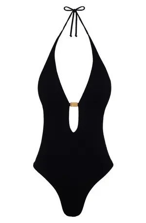 VIX PAULA HERMANNY Tammy Sutton Plunge One-piece Swimsuit