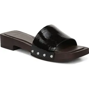 Vince Barbara Platform Slide Sandal - Black