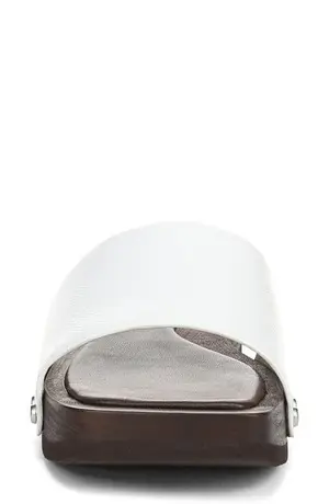 Vince Barbara Platform Slide Sandal - Milk