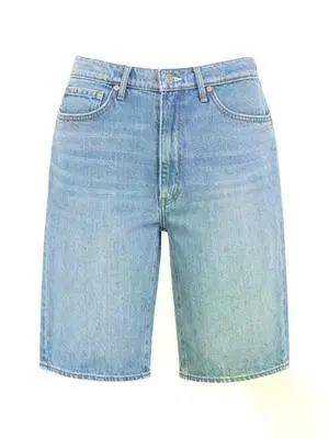 MOTHER The Undercover Denim Shorts - Blue