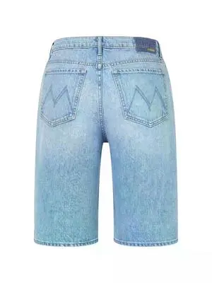 MOTHER The Undercover Denim Shorts - Blue