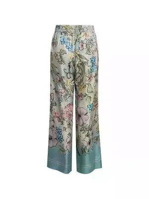 Elie Saab Floral-print Palazzo Pants - Neutrals