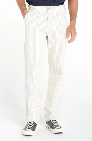 LIVERPOOL Sutton Stripe Loose Straight Denim Pants
