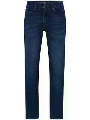 BOSS Mid-rise Straight-leg Jeans - Blue