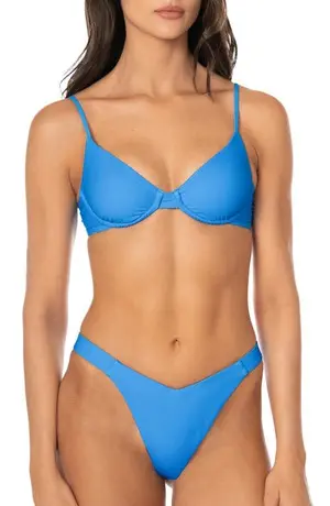 MAAJI Dainty Reversible Underwire Bikini Top - Blue