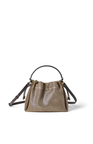 Brunello Cucinelli Leather Bucket Bag - Brown