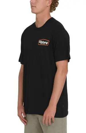 BILLABONG Off Duty Premium Graphic T-shirt - Black