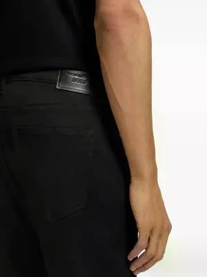 BOSS Logo-patch Trousers - Black