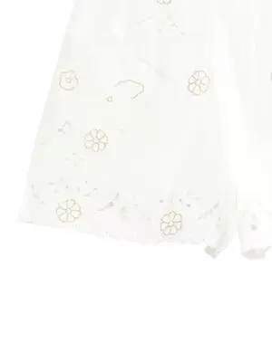 FORTE_FORTE Lace-trim Embroidered Shorts