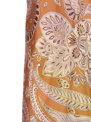 Antonelli Firenze Paisley-pattern Silk Maxi Dress