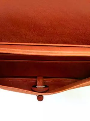 Hermès 2005 Vache Liege And Toile Sac Colorado Pm Shoulder Bag - Orange
