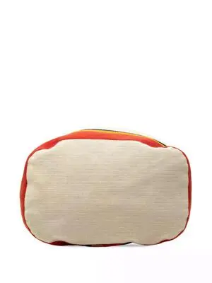 Hermès 20th Century Toile Chevron Cavalier Sling Backpack - White