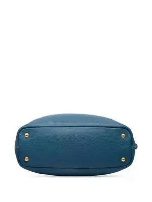 Prada 2000-2026 Vitello Daino Side Zip Shopper Tote Bag