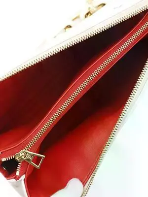 LOUIS VUITTON Tricolor Monogram Embossed Coussin Pm Satchel - Red