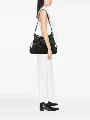 LOUIS VUITTON 2007 Monogram Denim Neo Cabby Gm Satchel - Black