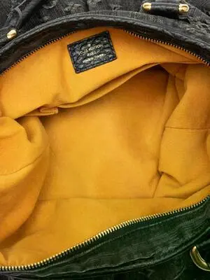 LOUIS VUITTON 2007 Monogram Denim Neo Cabby Gm Satchel - Black