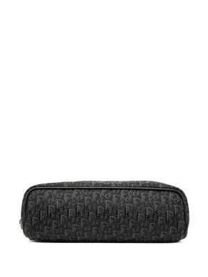 Dior Diorissimo Trotter Canvas Pouch - Black