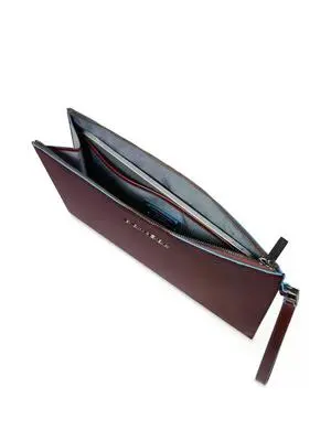 PIQUADRO Zipped Clutch - Brown