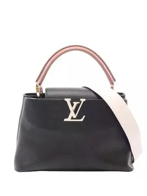 LOUIS VUITTON 2020 Taurillon Capucines Mm Satchel - Black