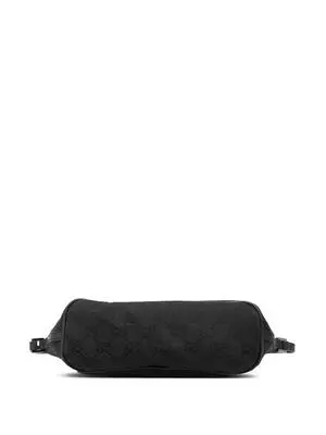 Gucci Gg Canvas Boat Shoulder Bag - Black