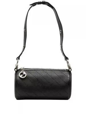 Gucci 2016-2026 Mini Leather Blondie Barrel Shoulder Bag - Black