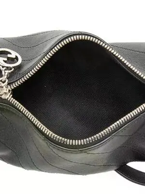 Gucci 2016-2026 Mini Leather Blondie Barrel Shoulder Bag - Black