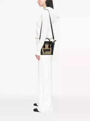 Celine 2013 Nano Tricolor Luggage Tote Satchel - Neutrals