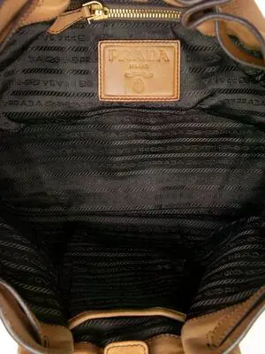 Prada Vittelo Daino Shoulder Bag - Brown