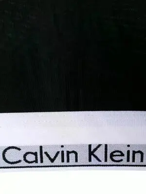 Calvin Klein Logo Bra Top - Black