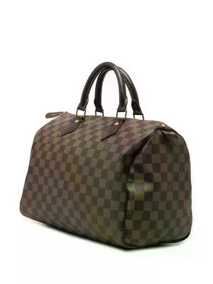 LOUIS VUITTON 2008 Damier Ebene Speedy 30 Boston Bag